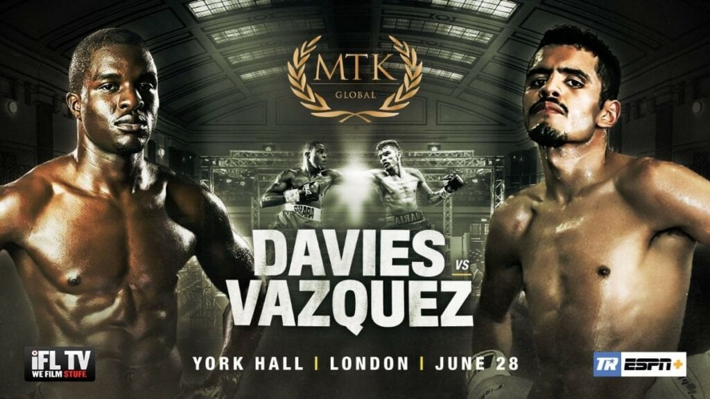 Davies faces former champ Vazquez at York Hall - Big Fight Weekend