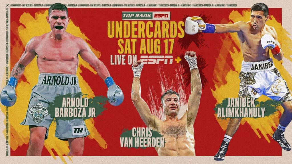 Barboza Jr in action on Navarrete-Da Vaca undercard - Big Fight Weekend