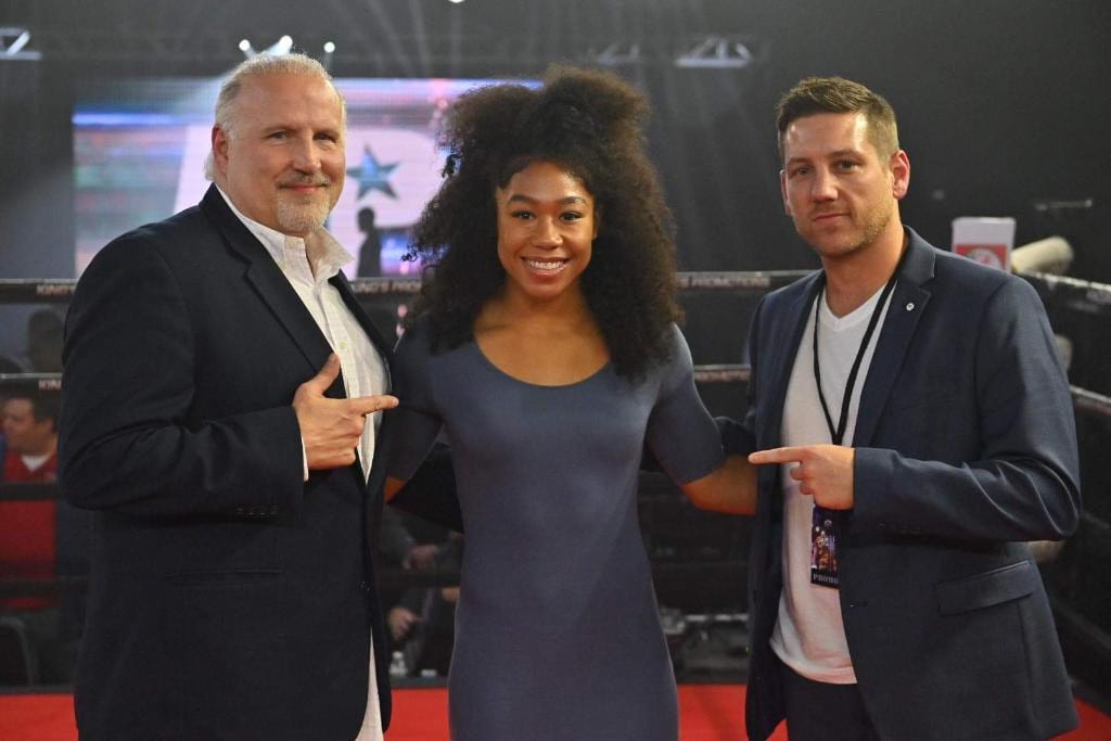 Baumgardner in action tonight on FIGHTNIGHT LIVE - Big Fight Weekend