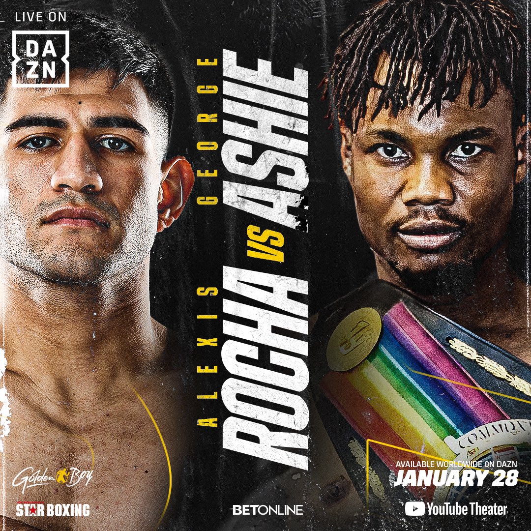 “Red Tiger” Ashie New Alexis Rocha Opponent For Saturday - Big Fight Weekend