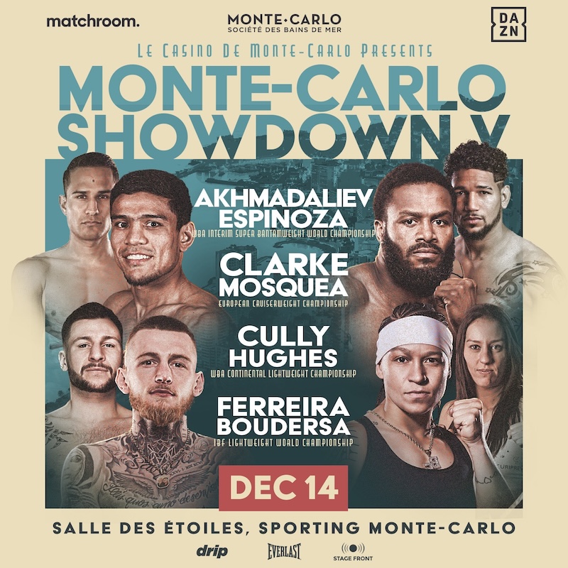 Matchroom Boxing Confirms December 14 Monte Carlo Fight Card