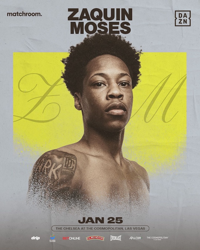 Zaquin Moses: Matchroom Boxing Signs Rising Star on Dec. 27